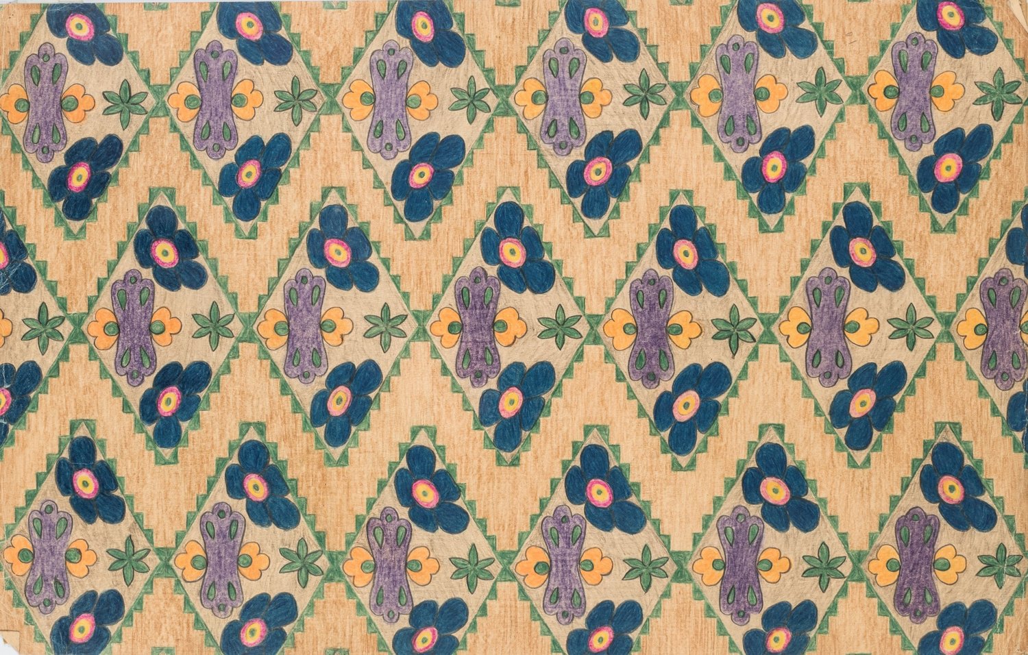 Mary Sully, a Dakota Sioux artist, used simple tools to create designs ...