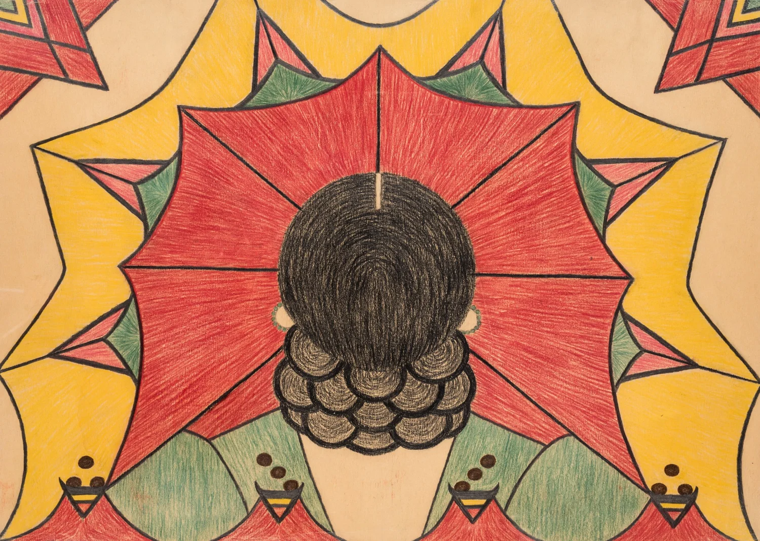 Mary Sully, a Dakota Sioux artist, used simple tools to create designs ...