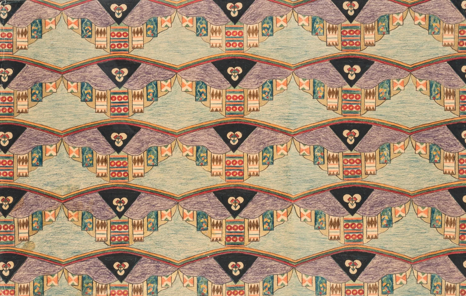 Mary Sully, a Dakota Sioux artist, used simple tools to create designs ...