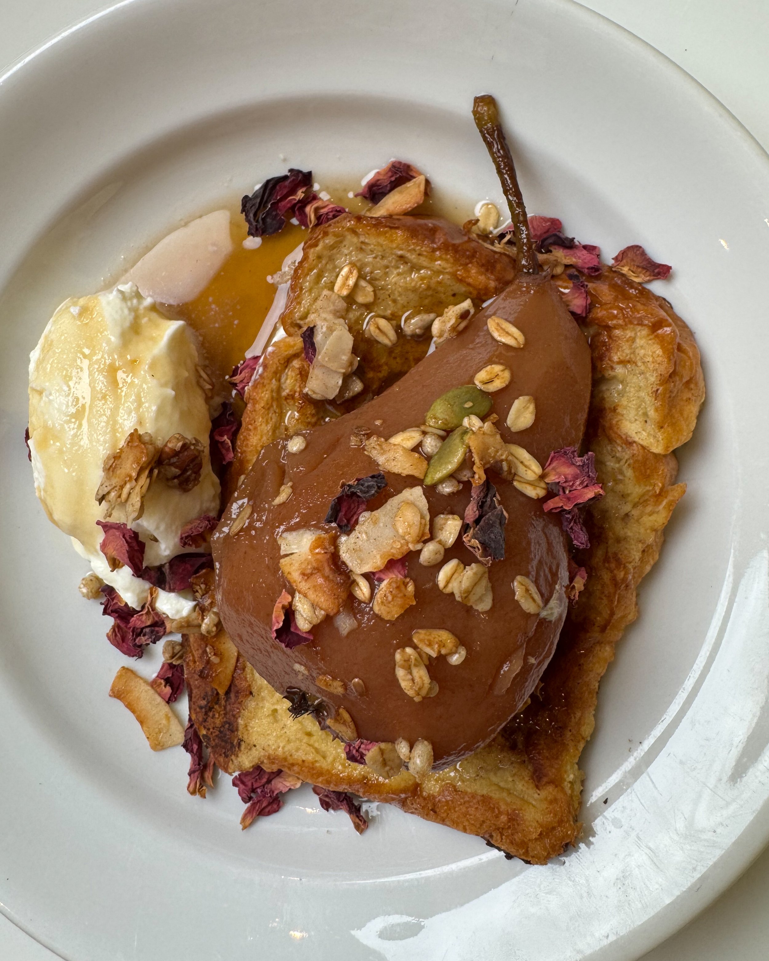 French Toast with Spiced Poached Pears — Nicole O'Neil