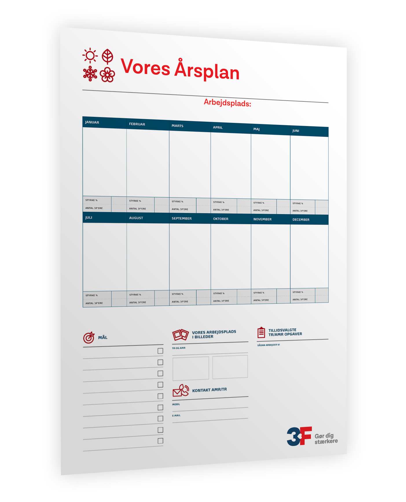 Få jeres egen årsplan — 3F - Vores Årsplan