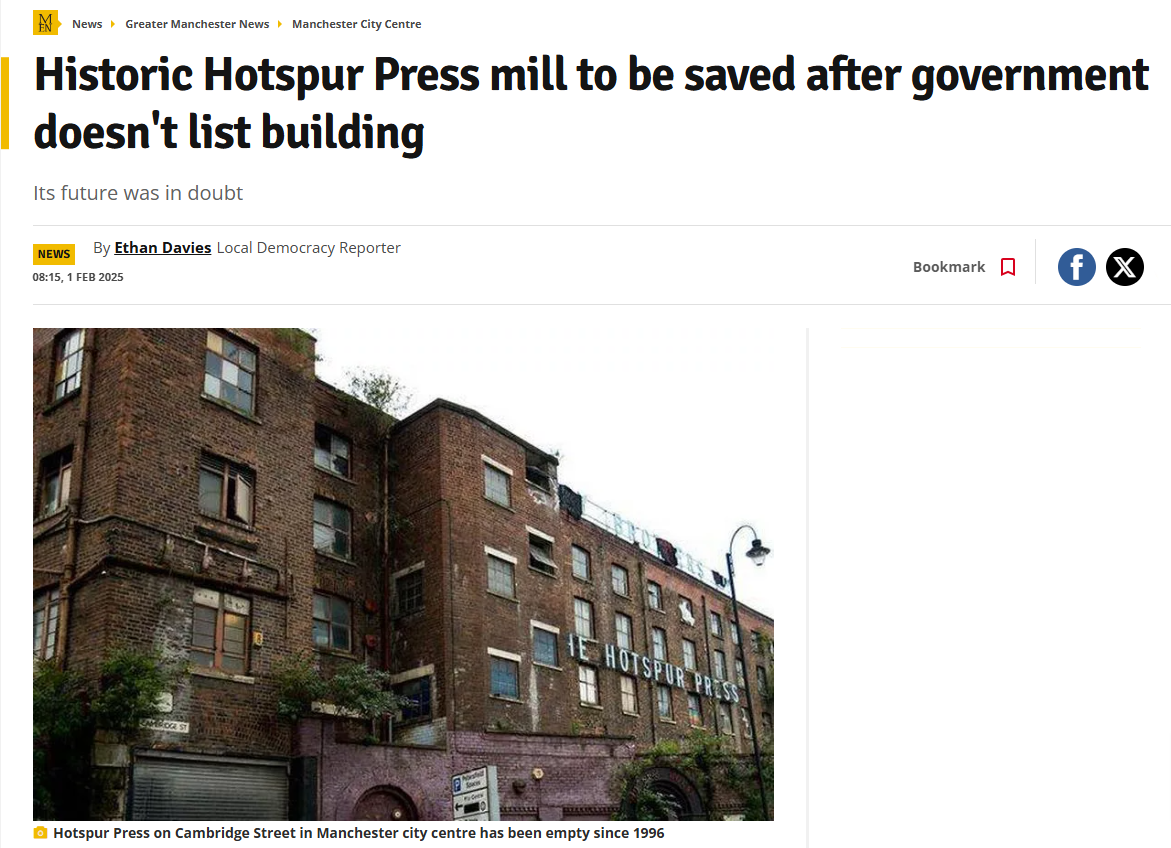 Hotspur Press Manchester