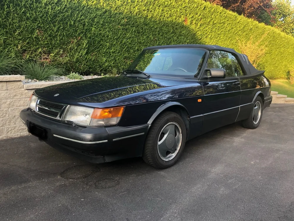 1992 SAAB 900 TURBO-S 16V AERO CONVERTIBLE BLUE — HEMIsphere Garage