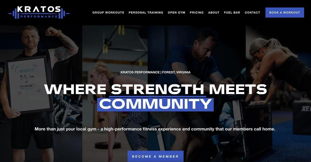 Membership Pricing — Gym & Personal Training in Forest, VA | Kratos Performance Fitness