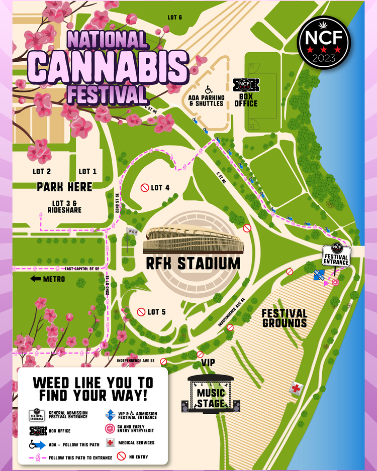 Festival Map — National Cannabis Festival