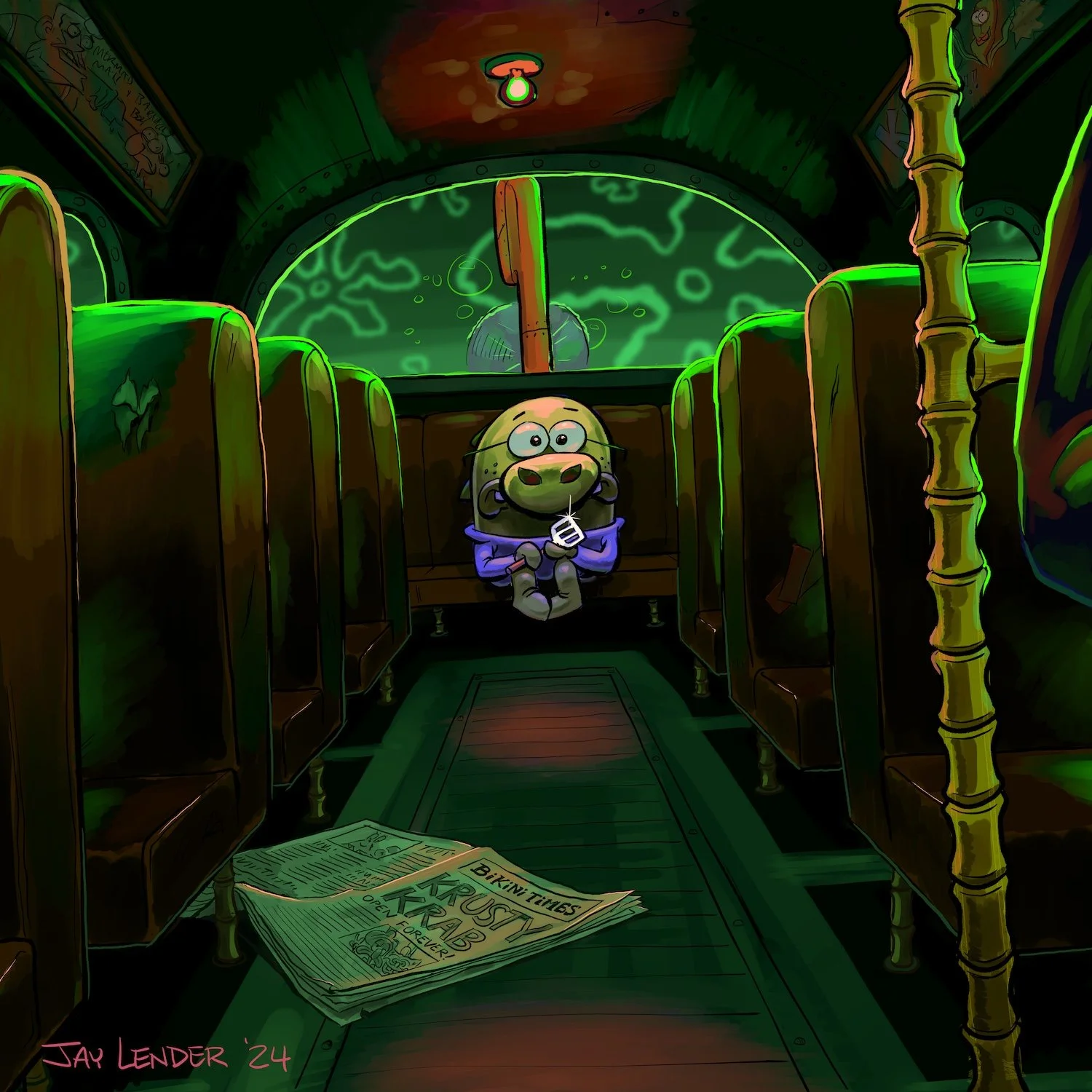 The Applicant - 8x8 paper giclée — Jay Lender - Art Prints