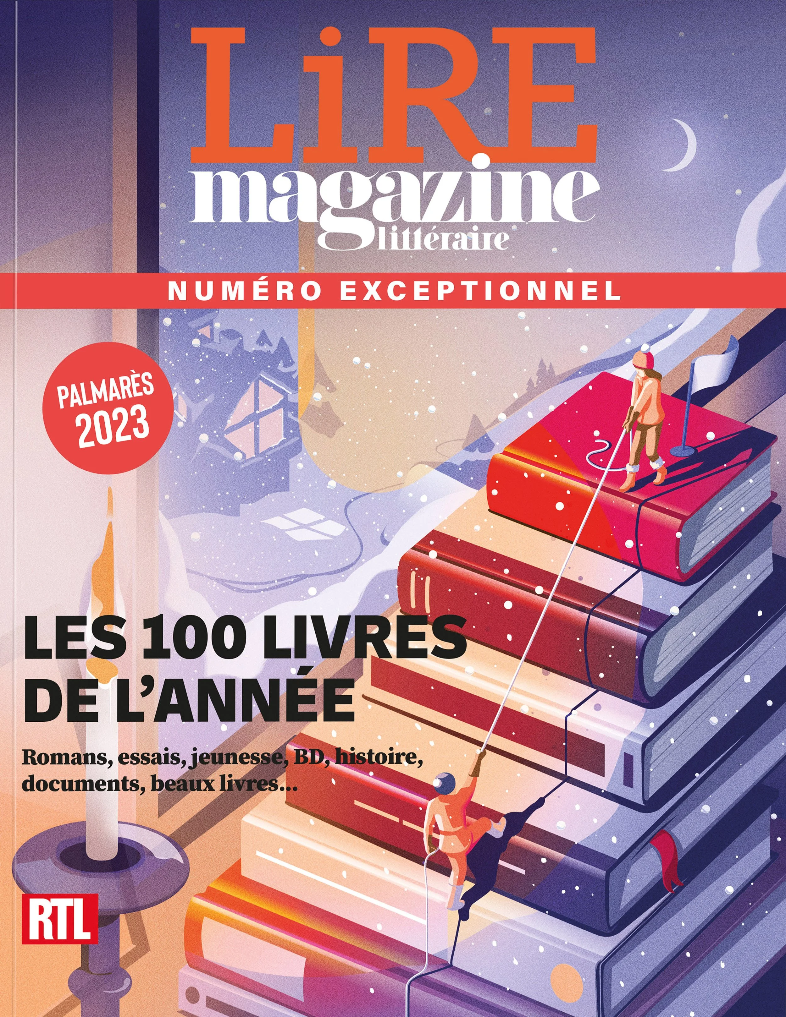 Lire Magazine illustration cover by Benoit Aupoix — Benoit Aupoix