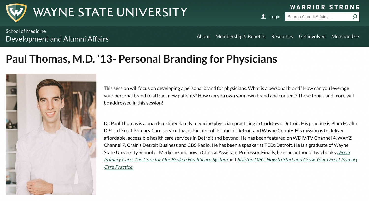 Dr. Paul Thomas Speaks at the Dr. Morris S. Brent Lectureship — Plum ...