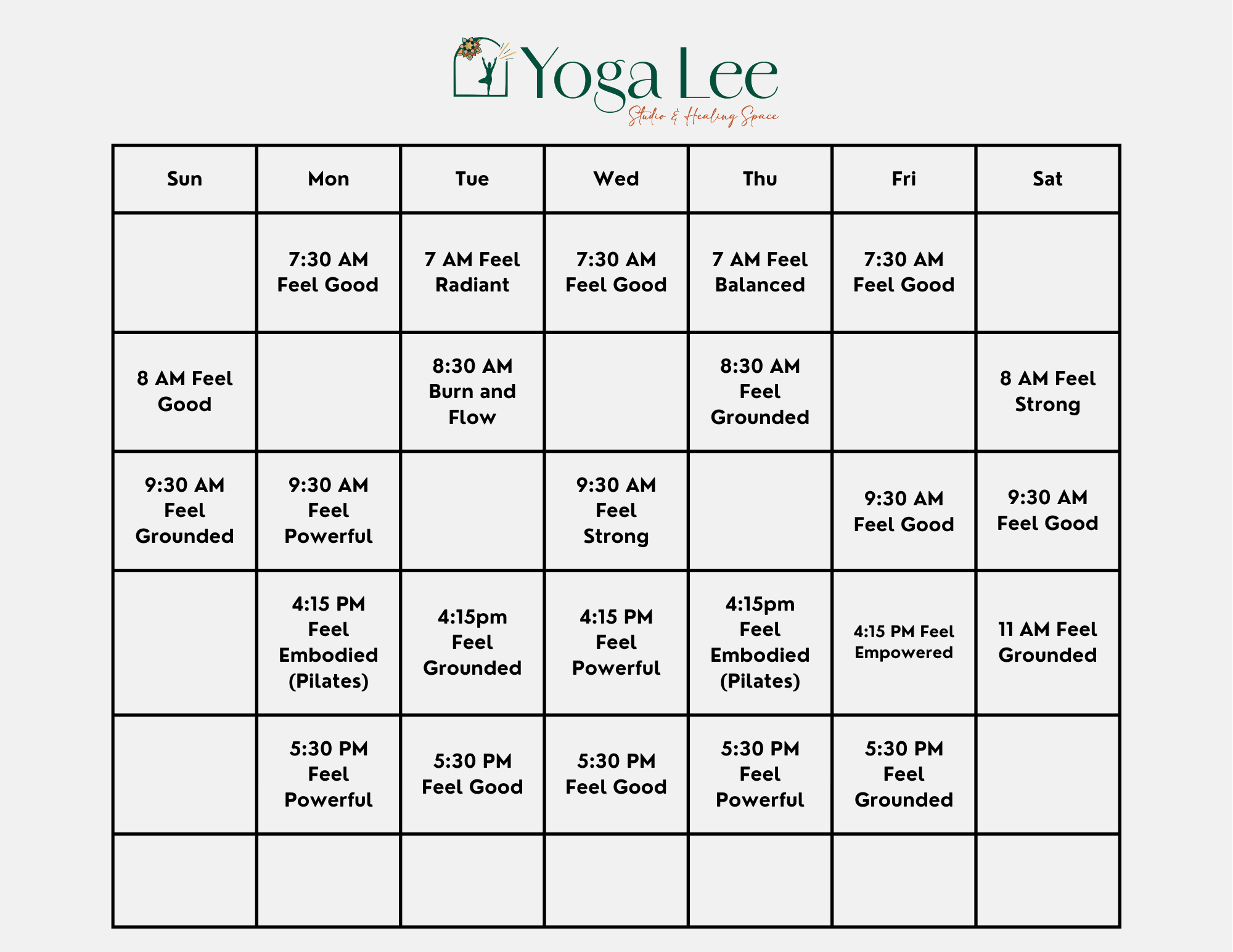 Yoga Schedule YogaRos Class Schedule Booking By Bookwhen