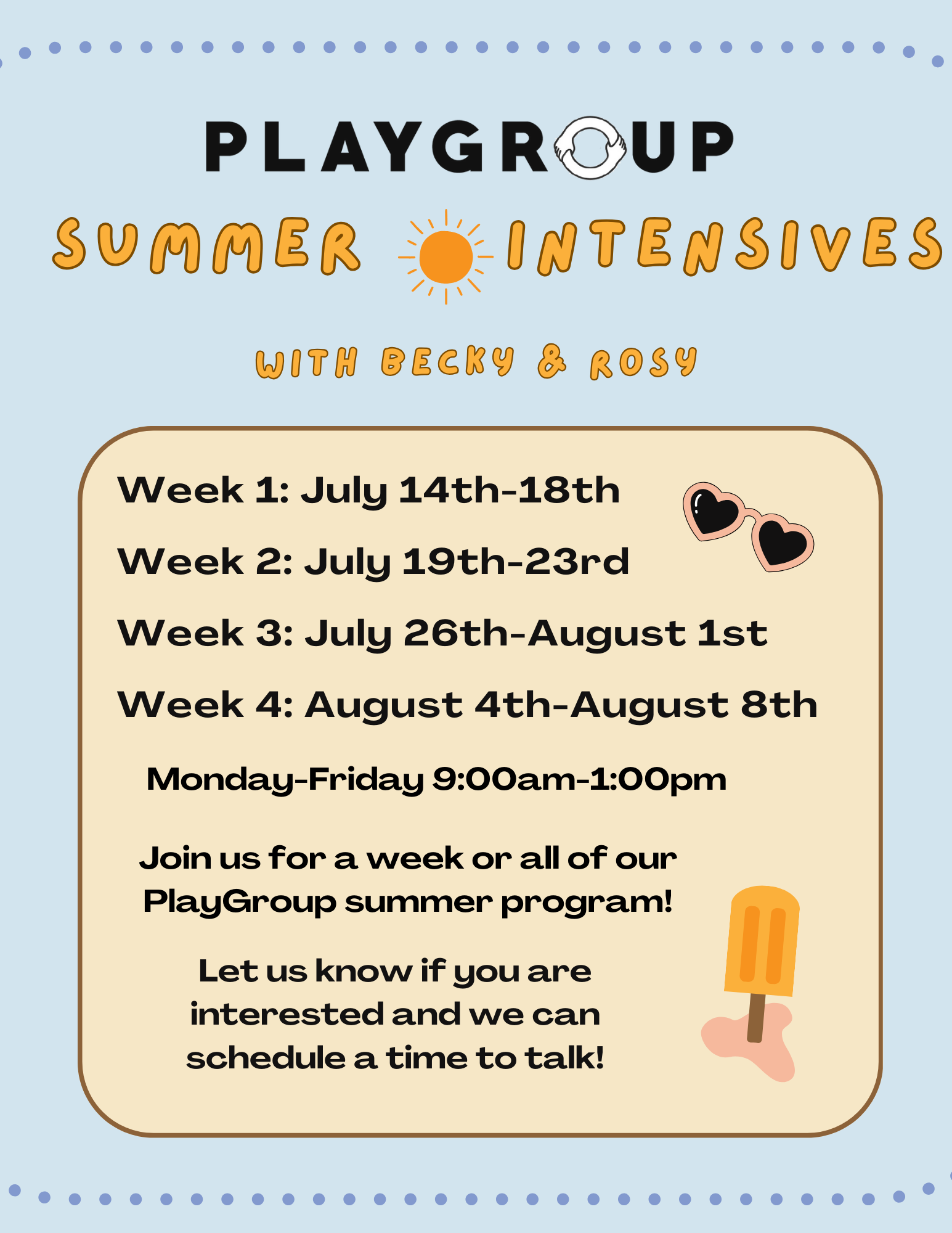 Summer Intensives — PlayGroup NYC