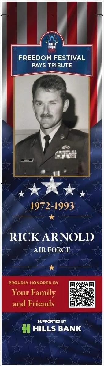 Military Tribute Banners — Cedar Rapids Freedom Festival