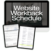 Website Project Plan Template: Workback Schedule | JPK Design Co