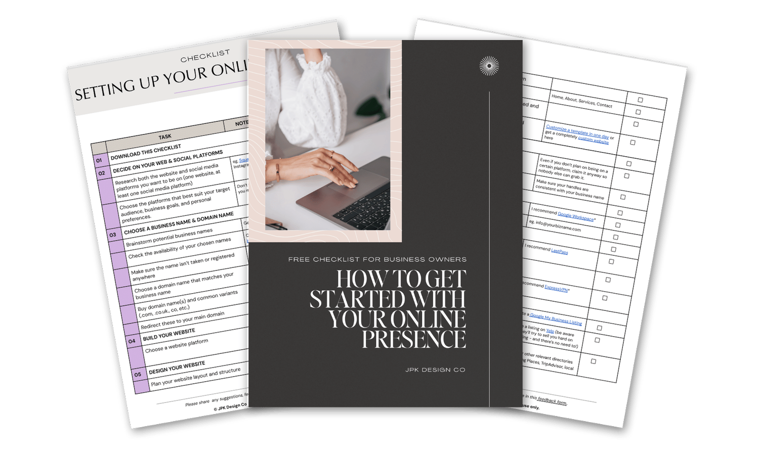 Free Checklist: Setting Up Your Online Presence | JPK Design Co