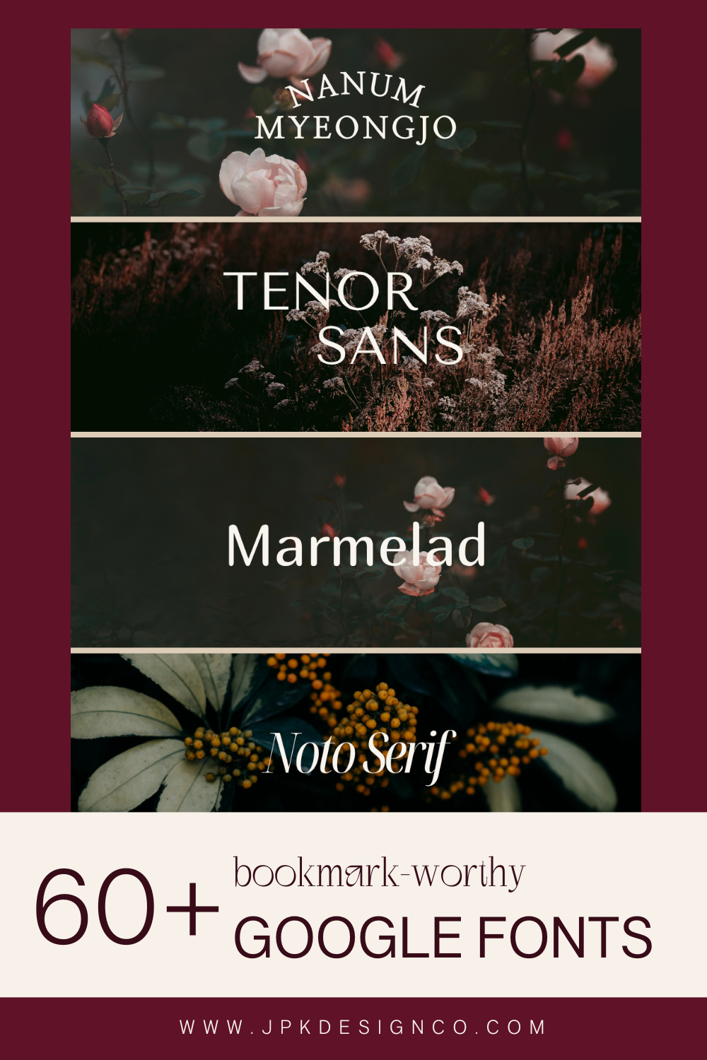 63 Hand-Picked, Un-Boring Google Fonts for 2026 | JPK Design Co
