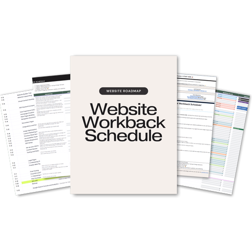 Website Project Plan Template: Workback Schedule | JPK Design Co