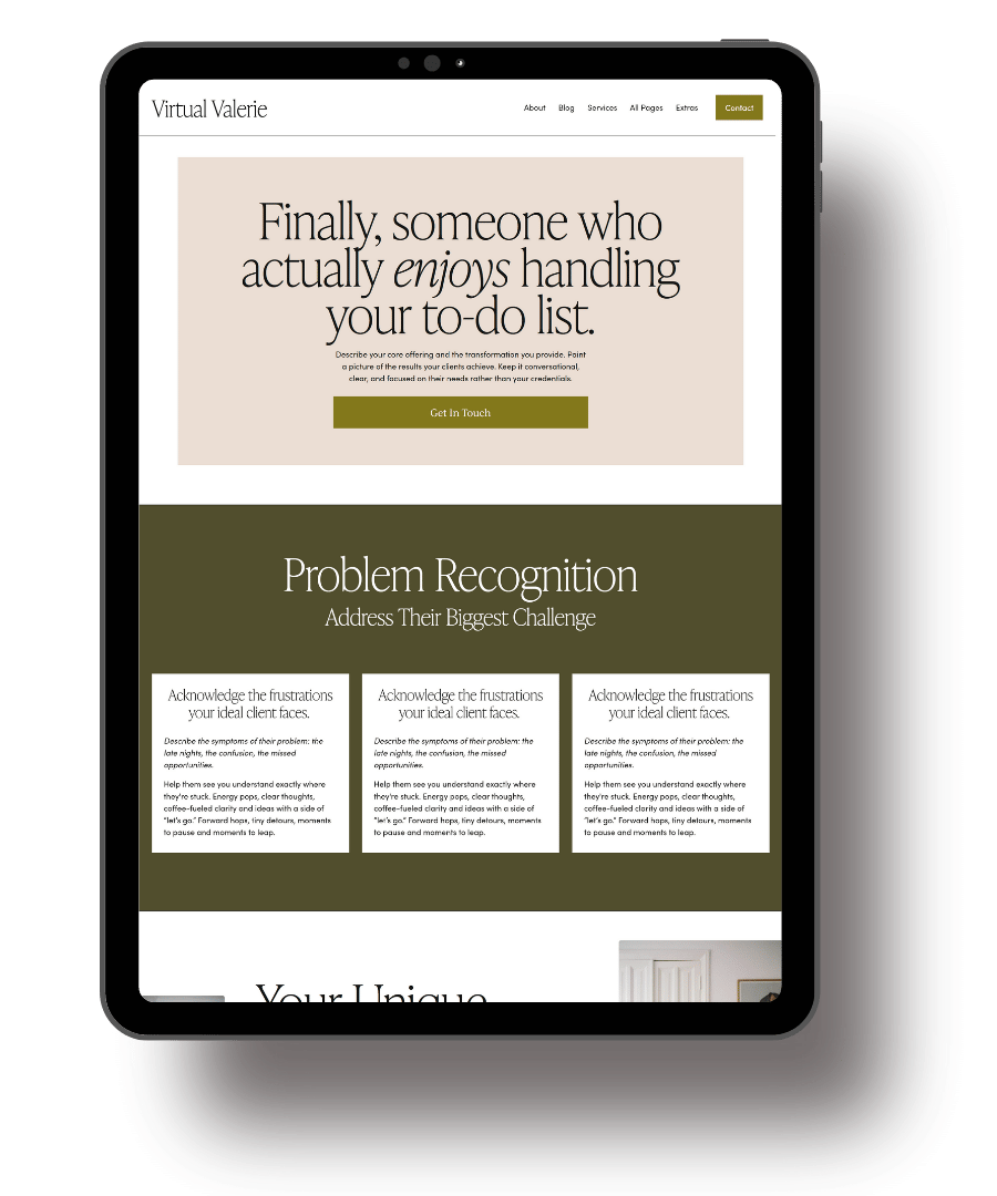 The Boring Squarespace Template | JPK Design Co