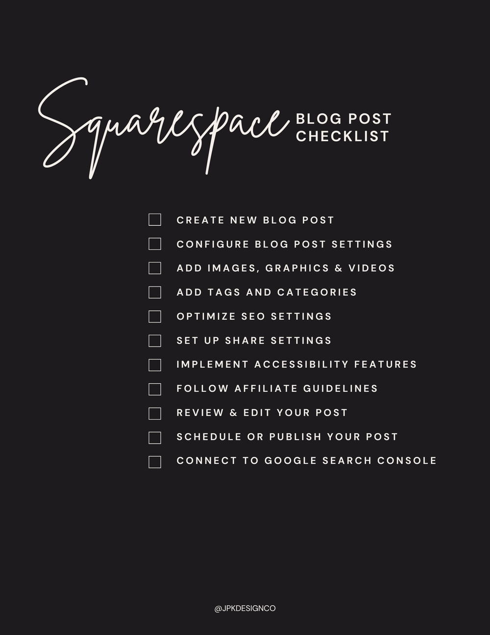 How to Easily Create a Squarespace Blog Post | JPK Design Co ...