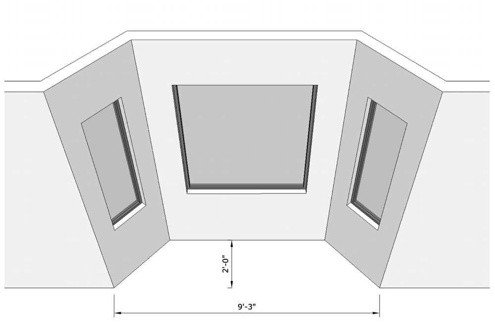 Angled Walls in SketchUp - Bay Window — SketchUp for Interior Designers