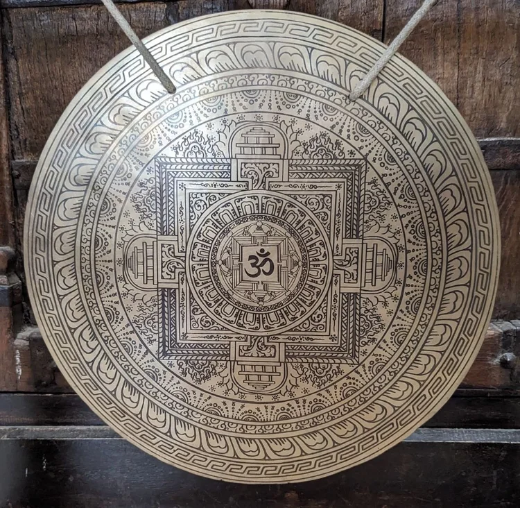20" Traditional Balinese Gamelan Temple Gong & Stand — Eastern Vibration