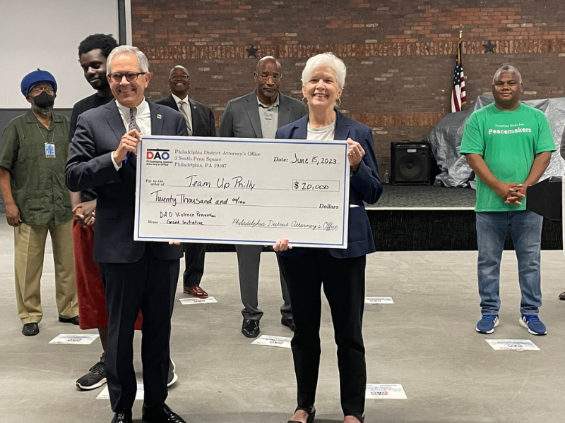 Team Up Philly receives $20,000 community grant from the District Attorney’s Office — Team Up Philly