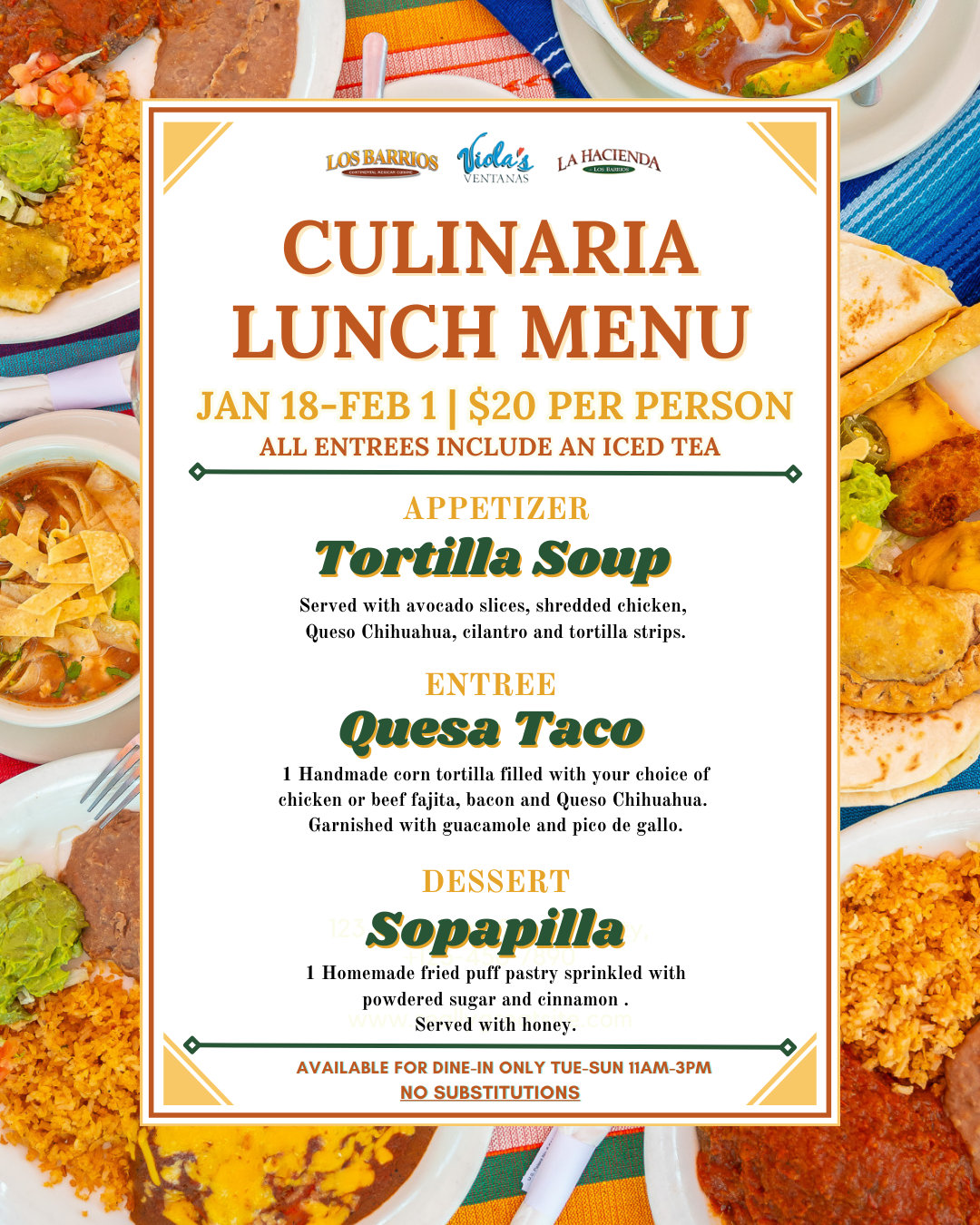 Culinaria Restaurant Weeks — Los Barrios