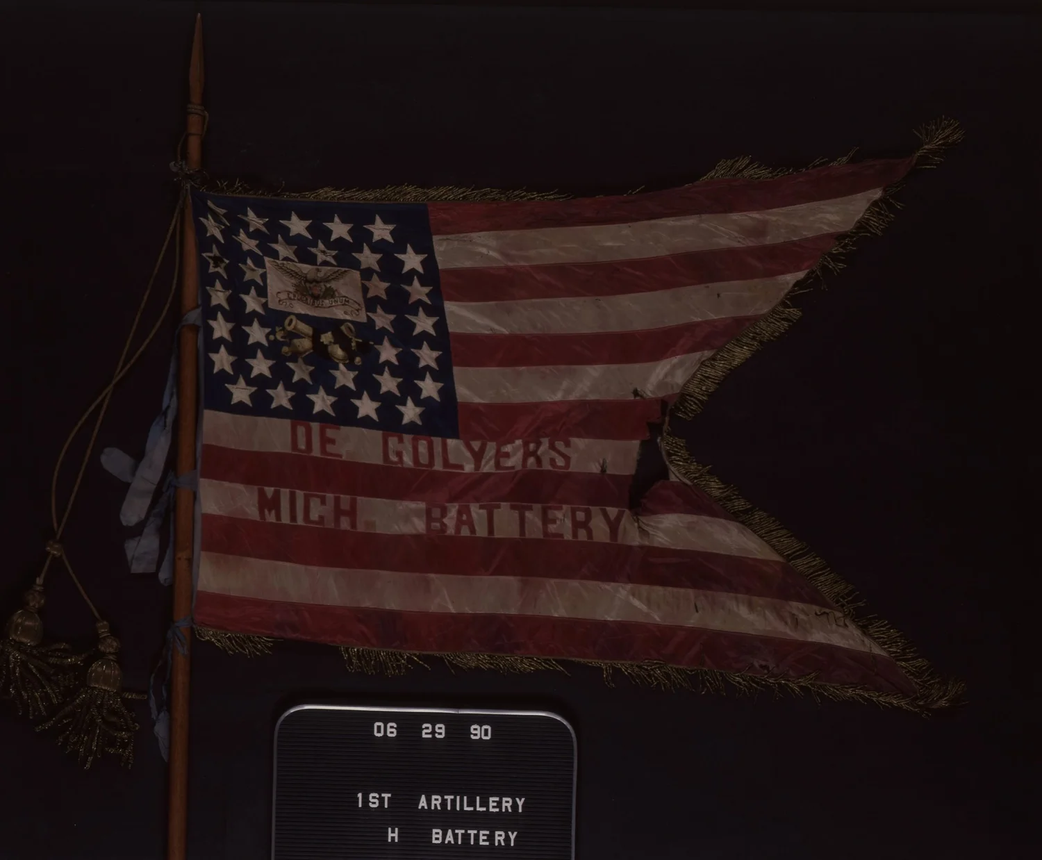 Civil War Artillery Flags — Michigan Battle Flags