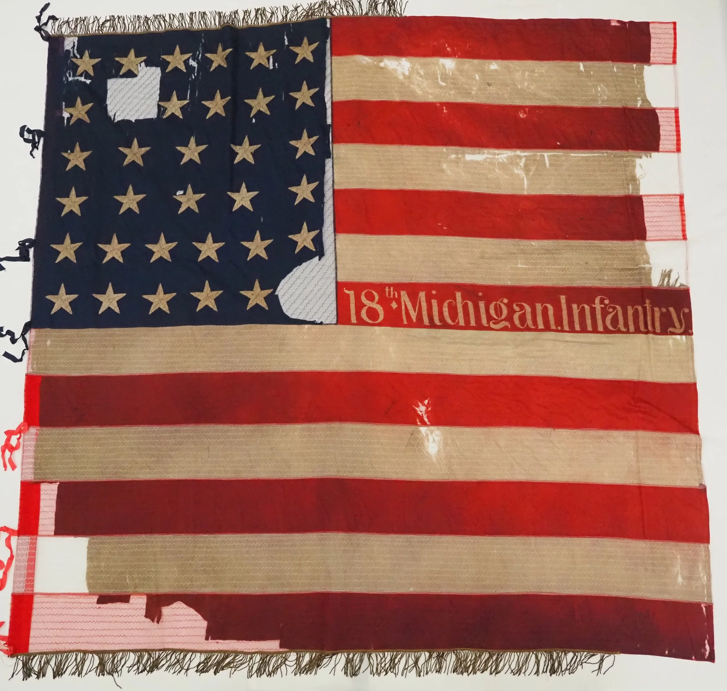 18th Michigan Infantry National Flag - Conservation, Correction ...