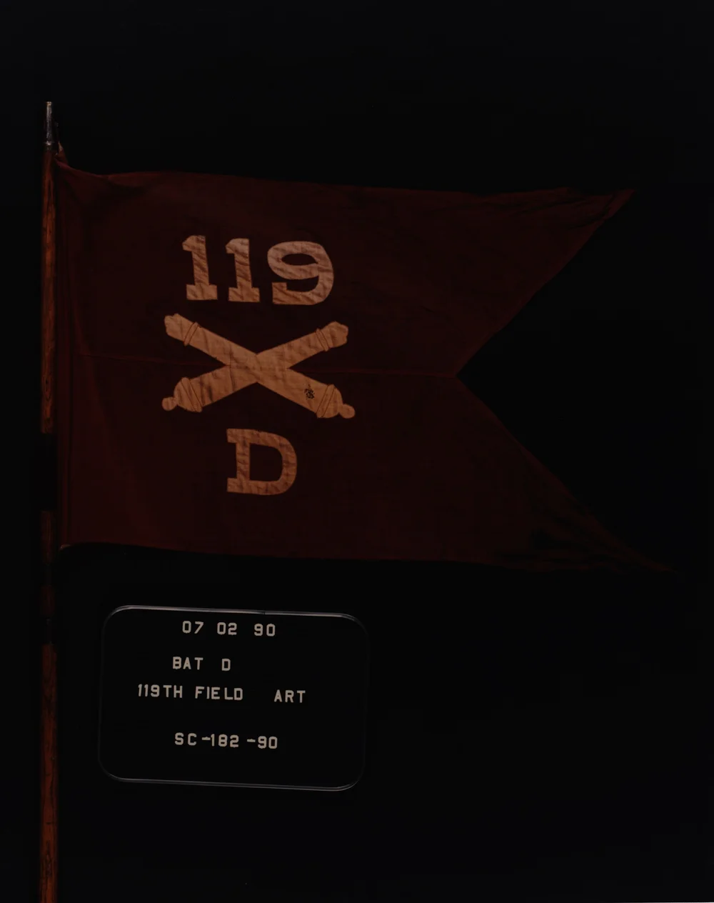 119th Field Artillery Regiment, Battery D — Michigan Battle Flags