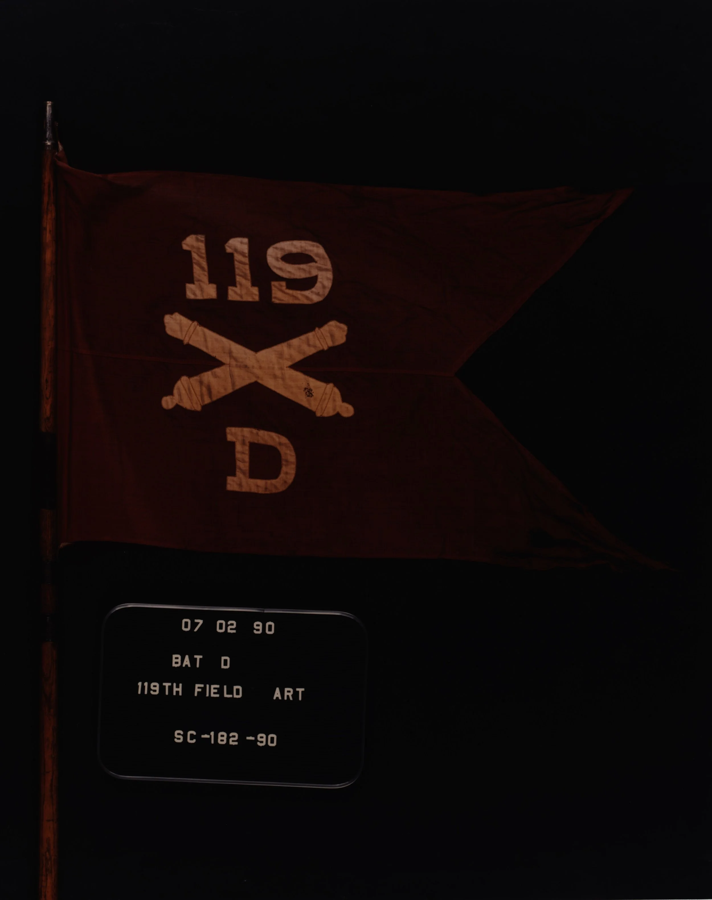 119th Field Artillery Regiment, Battery D — Michigan Battle Flags