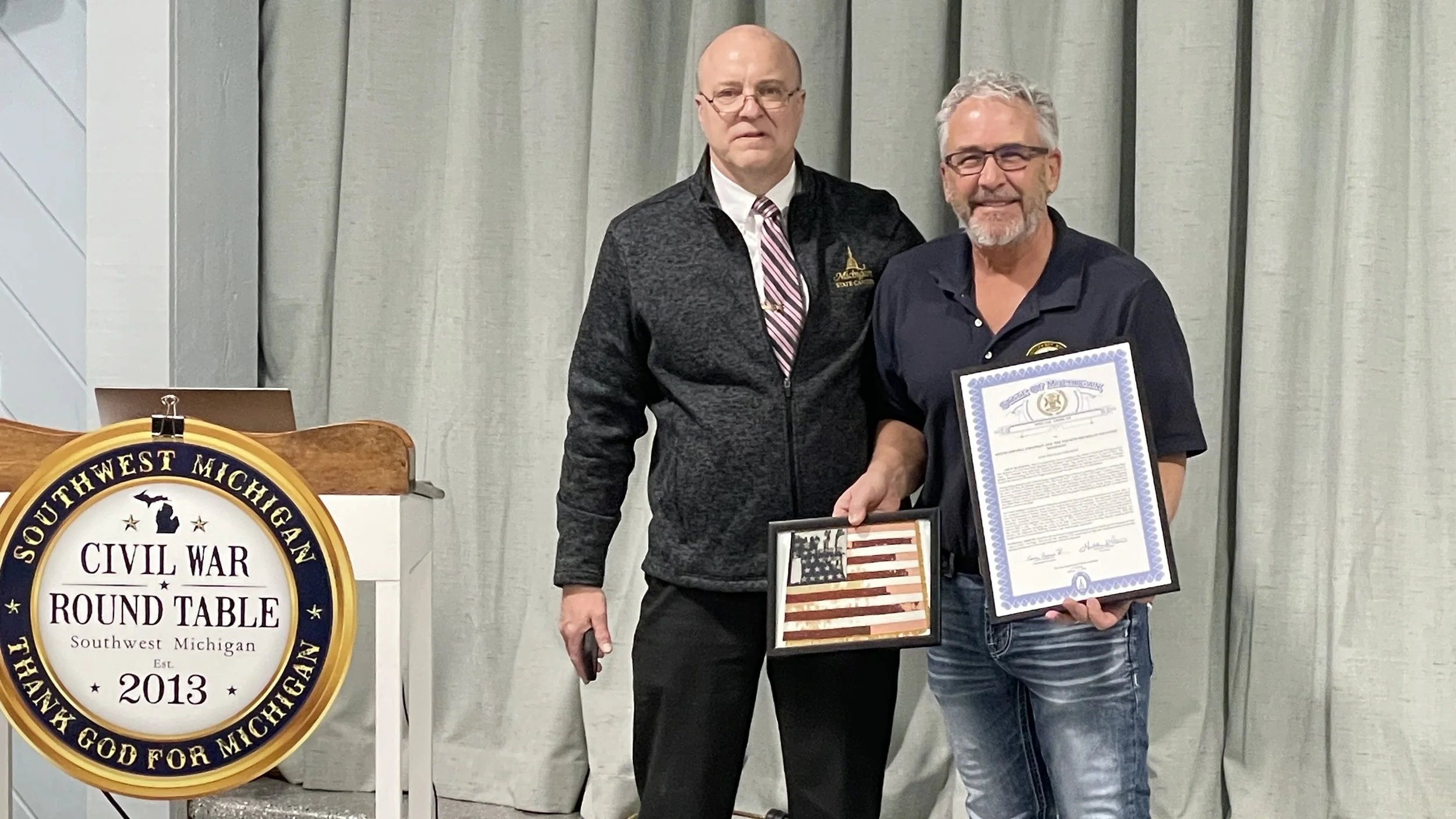 Keith & Jill Chapman Flag Adoption — Michigan Battle Flags