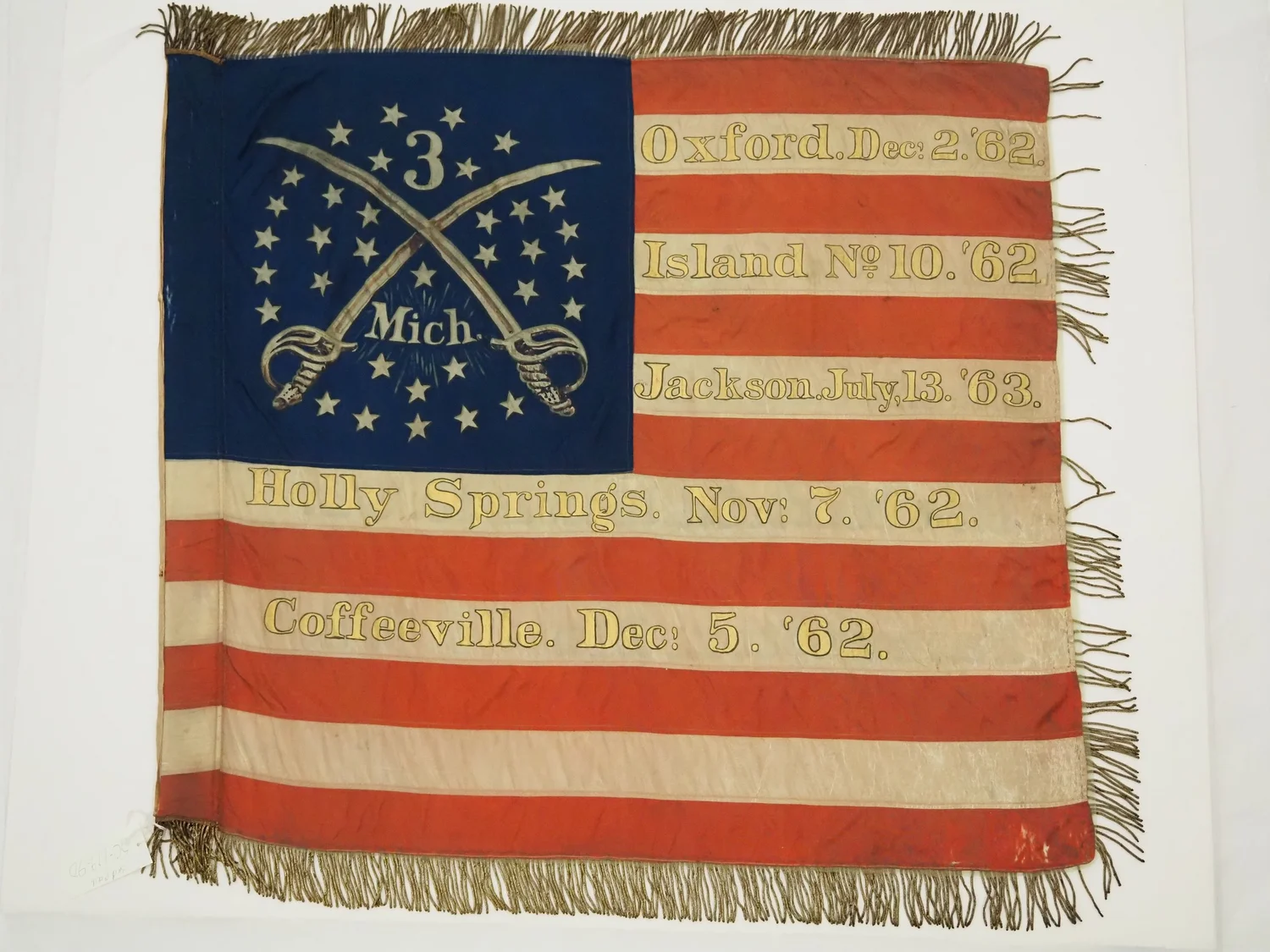 3rd Michigan Volunteer Cavalry Regiment Flag — Michigan Battle Flags