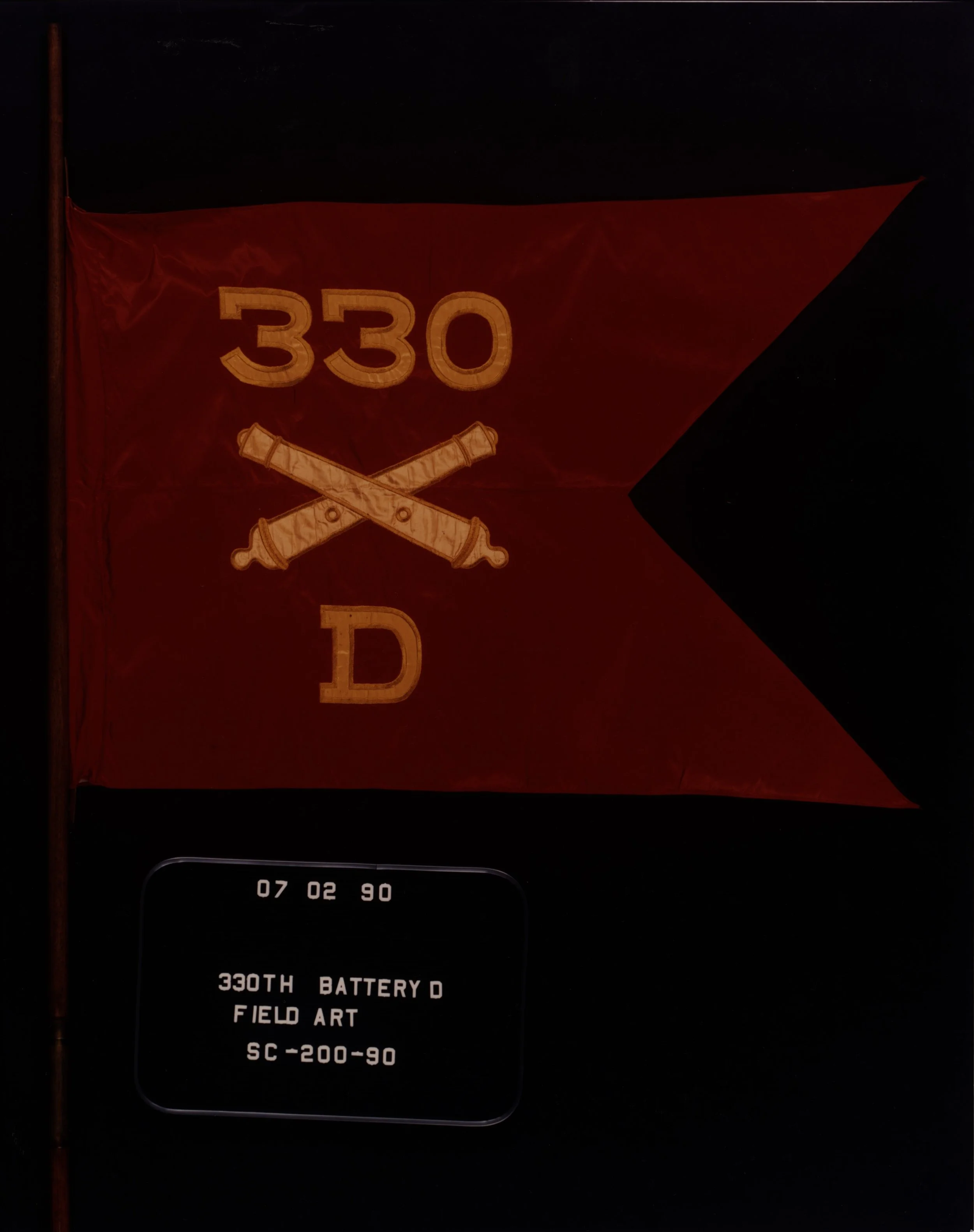 330th Field Artillery Regiment, Battery D — Michigan Battle Flags