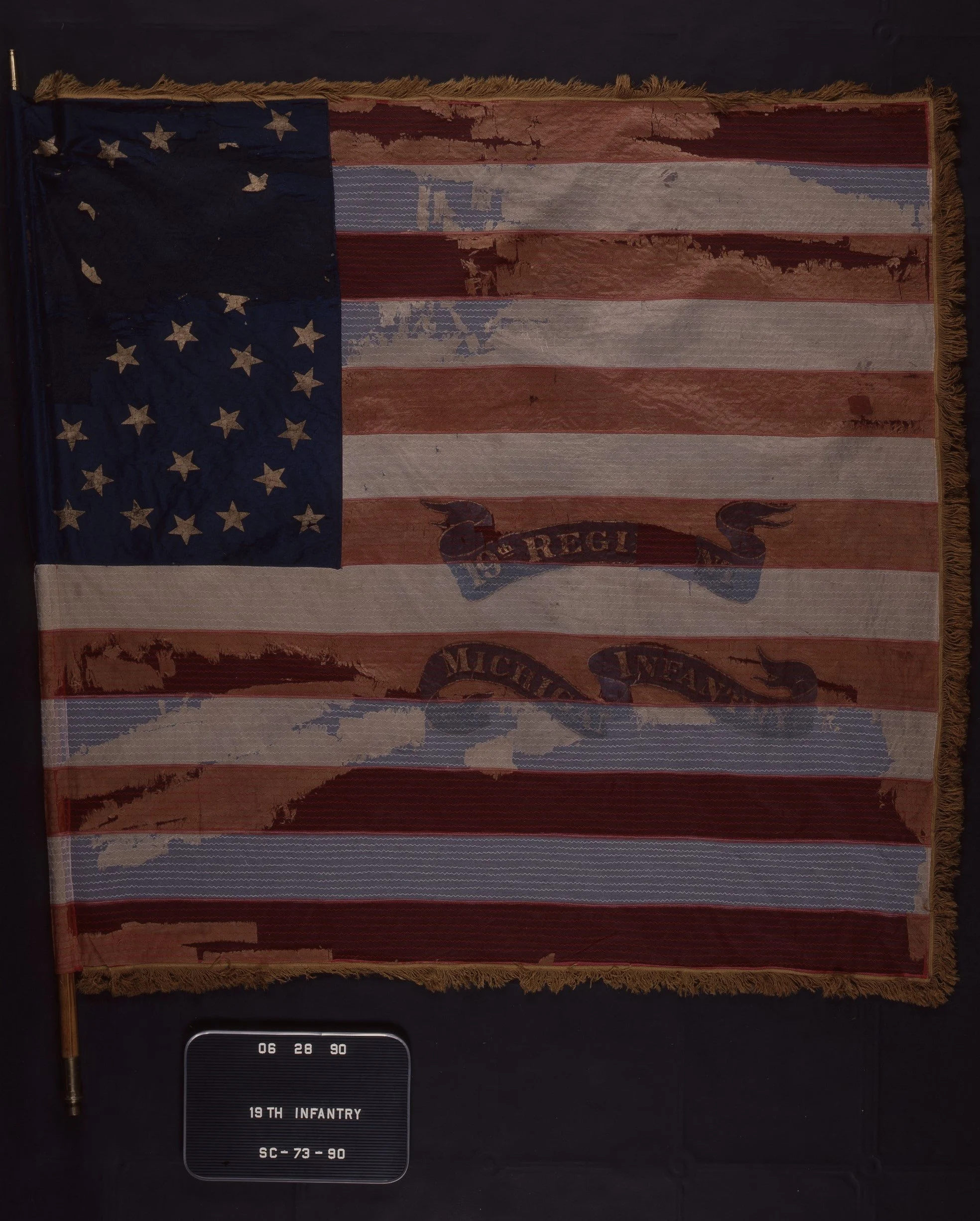 19th Michigan Volunteer Infantry Regiment Flags — Michigan Battle Flags