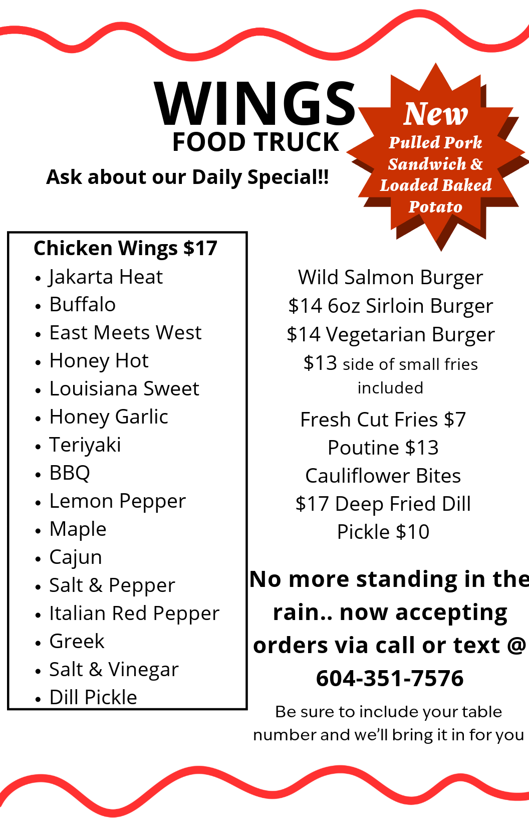 Wings Food Truck — Switchback Brewing