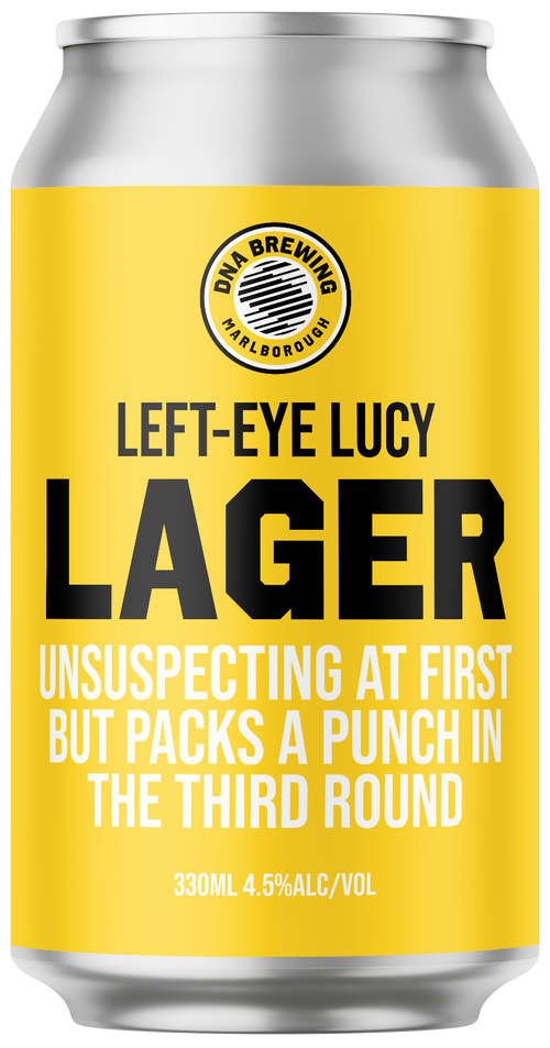 Left-Eye Lucy Lager — DNA BREWING | Marlborough
