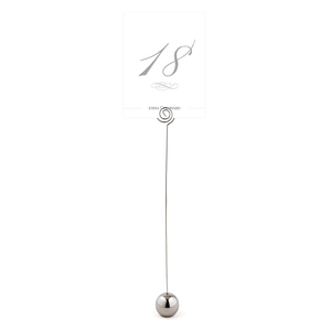 Silver Table Number Holder — Wedding Day Flair