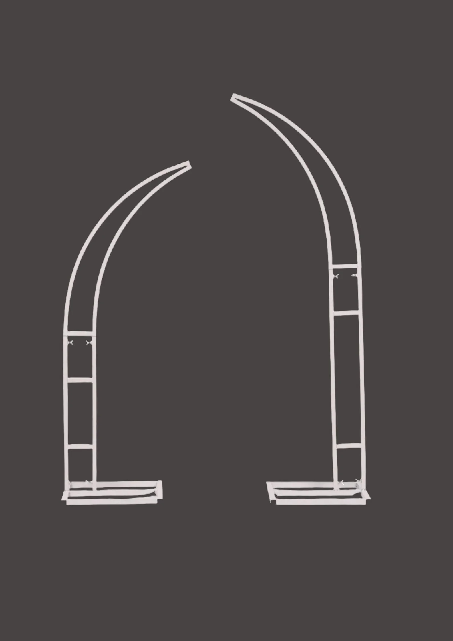 Crescent Arch 2 Piece Frame — Wedding Day Flair