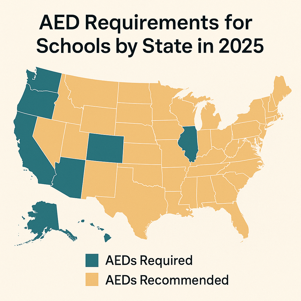 AED Requirements by State in 2025: Updated Compliance Guide for Schools ...