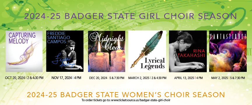 Concert Schedule — The Badger State Girl Choir