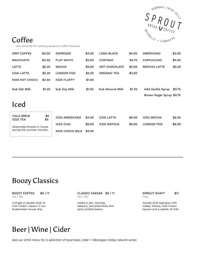 Menu (Copy) — Sprout Bread