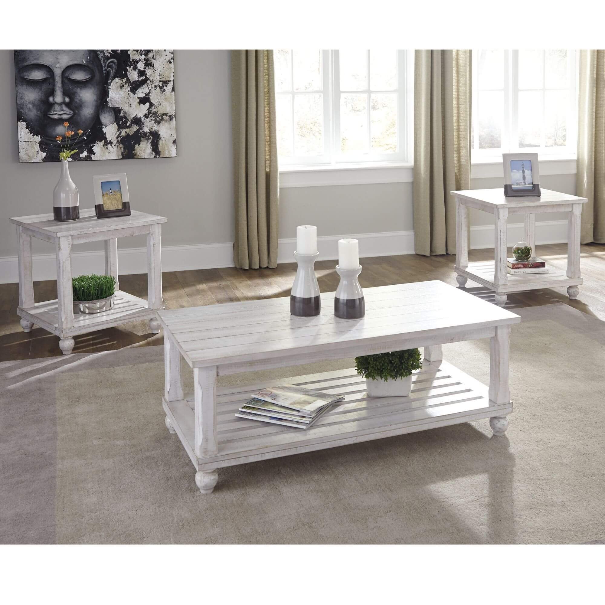 Palo Alto 3 PC Coffee Table Set - Jem Furniture Store