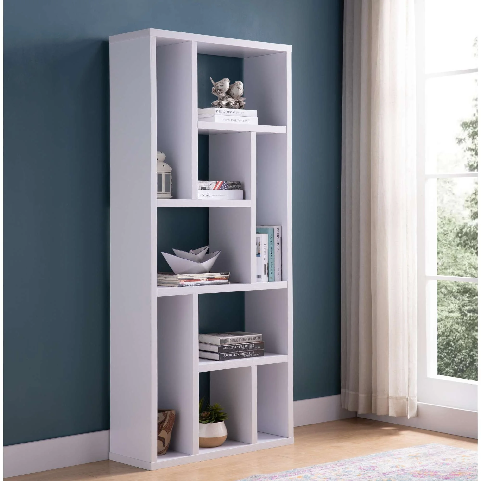 Jeri Geometric Bookcase - Jem Furniture Store