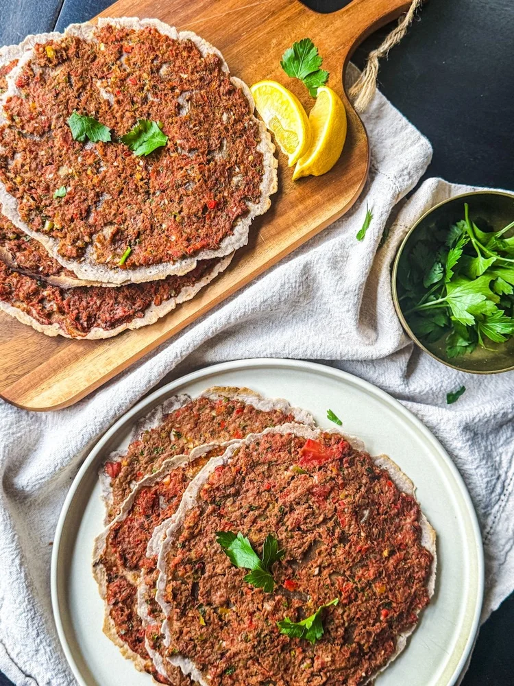 My Dad’s Shortcut Lahmajoun (Armenian Pizza) — Protein Snack Queen