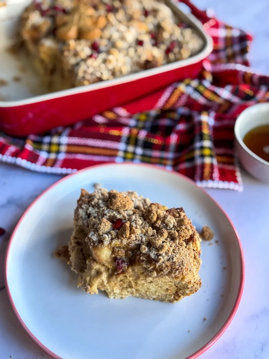 Easy Gingerbread Overnight French Toast Casserole — Protein Snack Queen