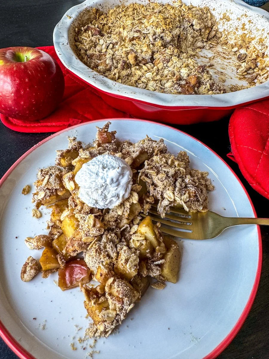 The Best Healthy Apple Crisp Recipe with Oat Topping — Protein Snack Queen
