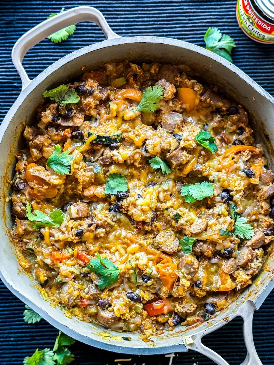 Quick & Easy Tex Mex Egg Skillet Recipe (High-Protein) — Protein Snack ...