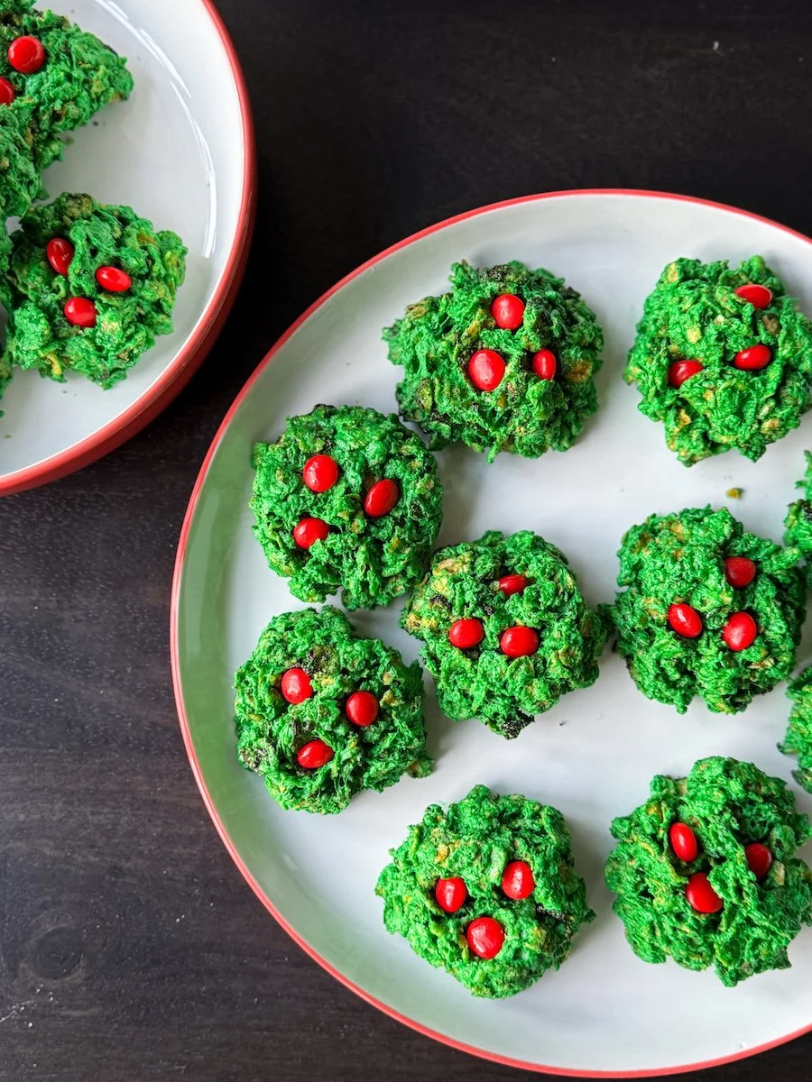 Classic Easy Christmas Wreath Cookie Recipe (No Bake) — Protein Snack Queen
