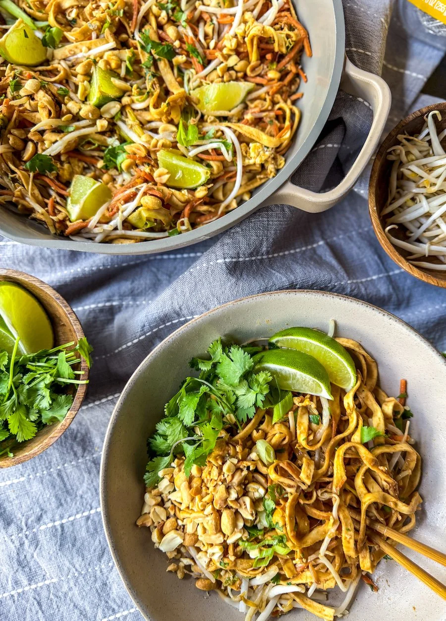 High-Protein Pad Thai Recipe with egglife Power Pasta — Protein Snack Queen