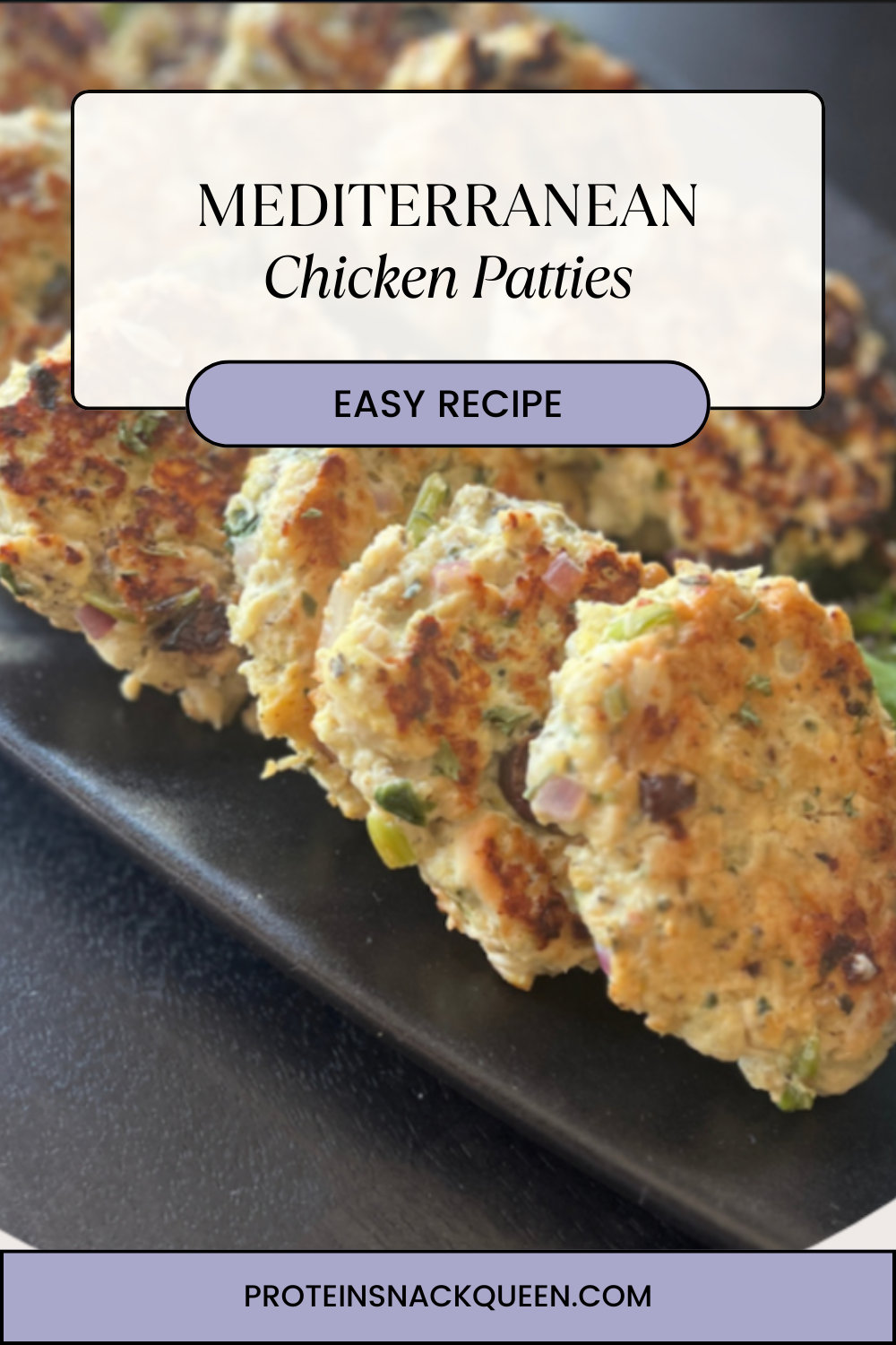 Mediterranean Chicken Patties Recipe with Tzatziki — Protein Snack Queen