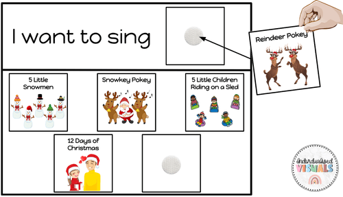 Holiday Song Boards for Special Education Circle Time — Individualized ...